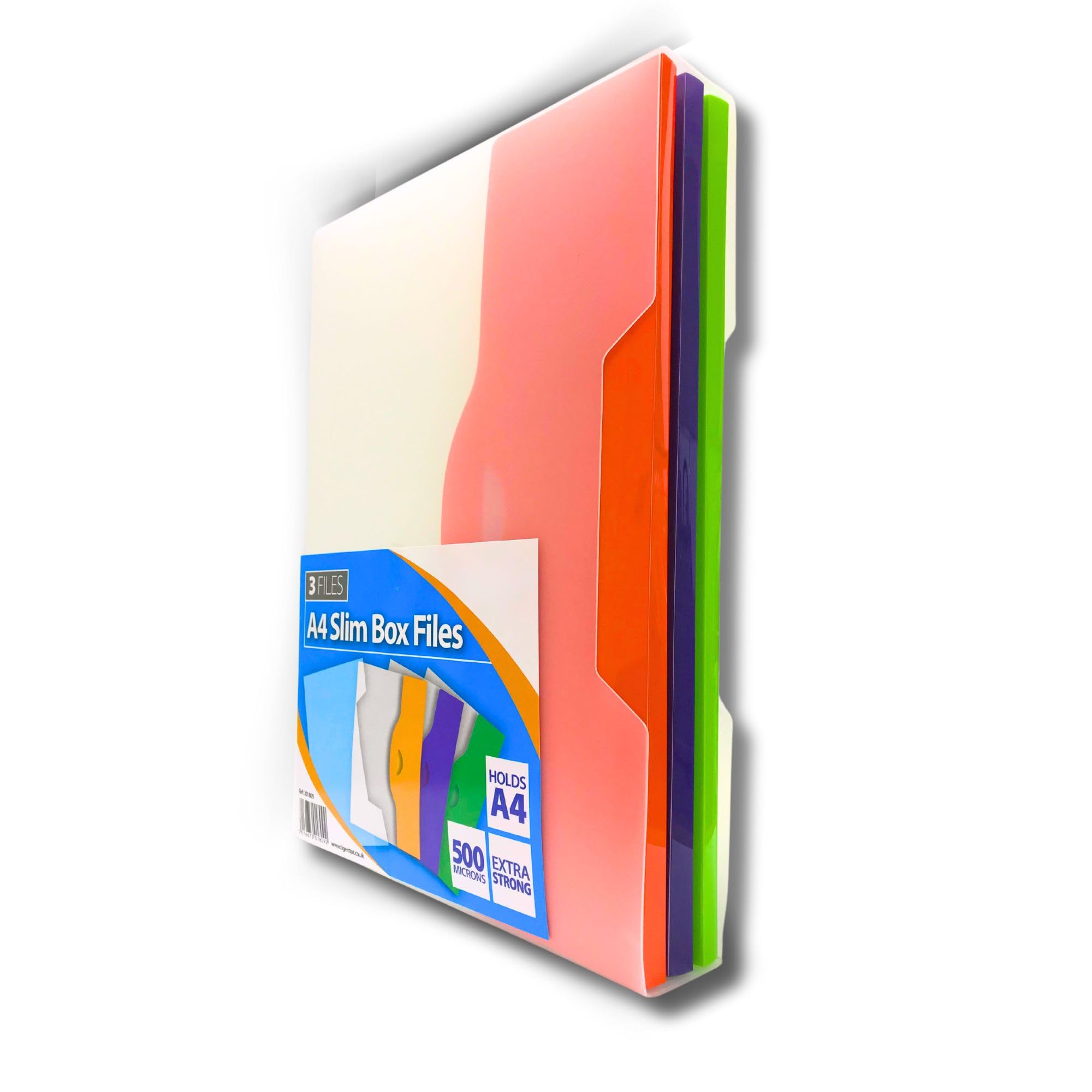 A4 Slim Document Boxe Files - Pack of 3 | CrystalClear Paper Organizers ...