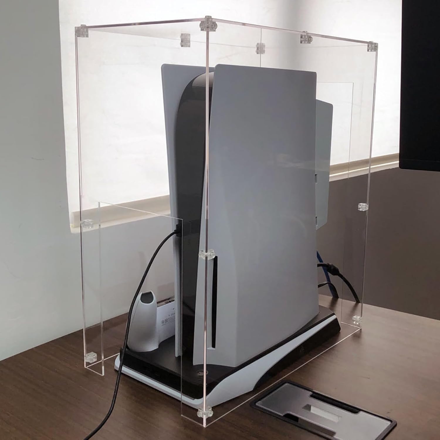 Amazon.com: Clear Acrylic Dust Cover for PS5, PS5 Case Cover Dust Proof ...