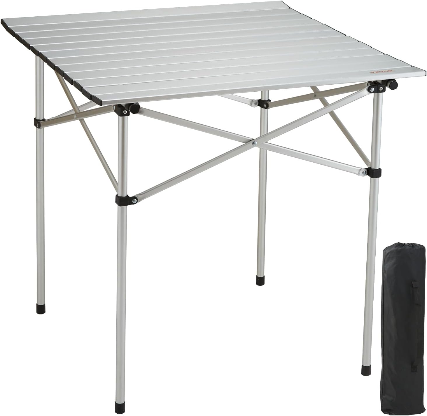 Amazon.com: VEVOR Folding Camping Table, Outdoor Portable Side Tables ...