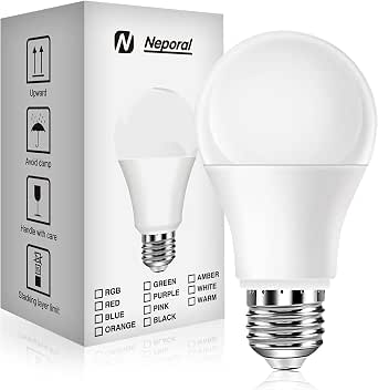 Full Spectrum Light Bulb, 6000K Natural Light Bulb, LED Light Bulb 9W ...