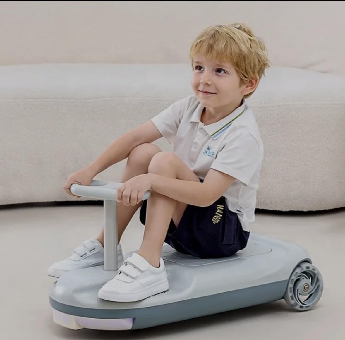 Buy Kids Portable Go Kart w/Mop Attachment, 12V Powered Ride-On Car, 1 ...