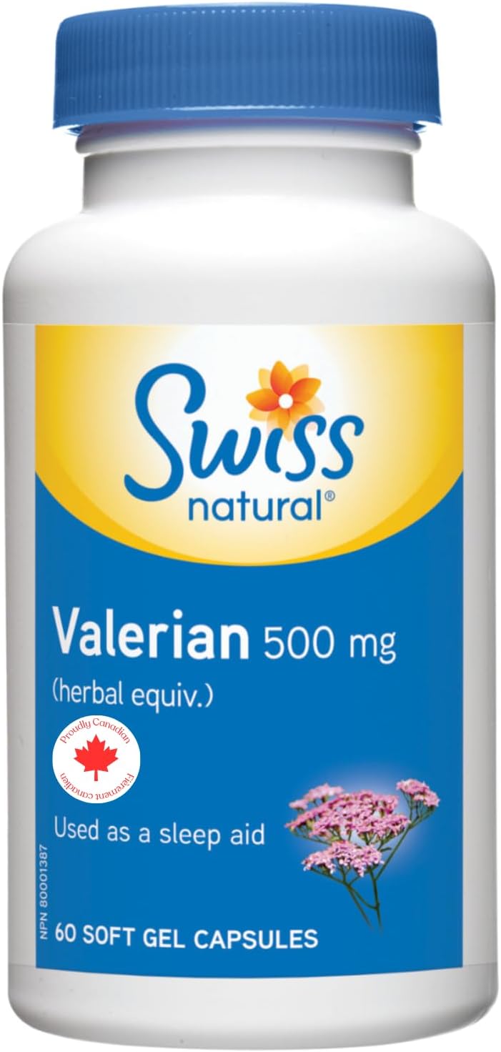 Swiss Natural - Valerian Root, 500mg | Promotes a Healthier Sleep Cycle ...