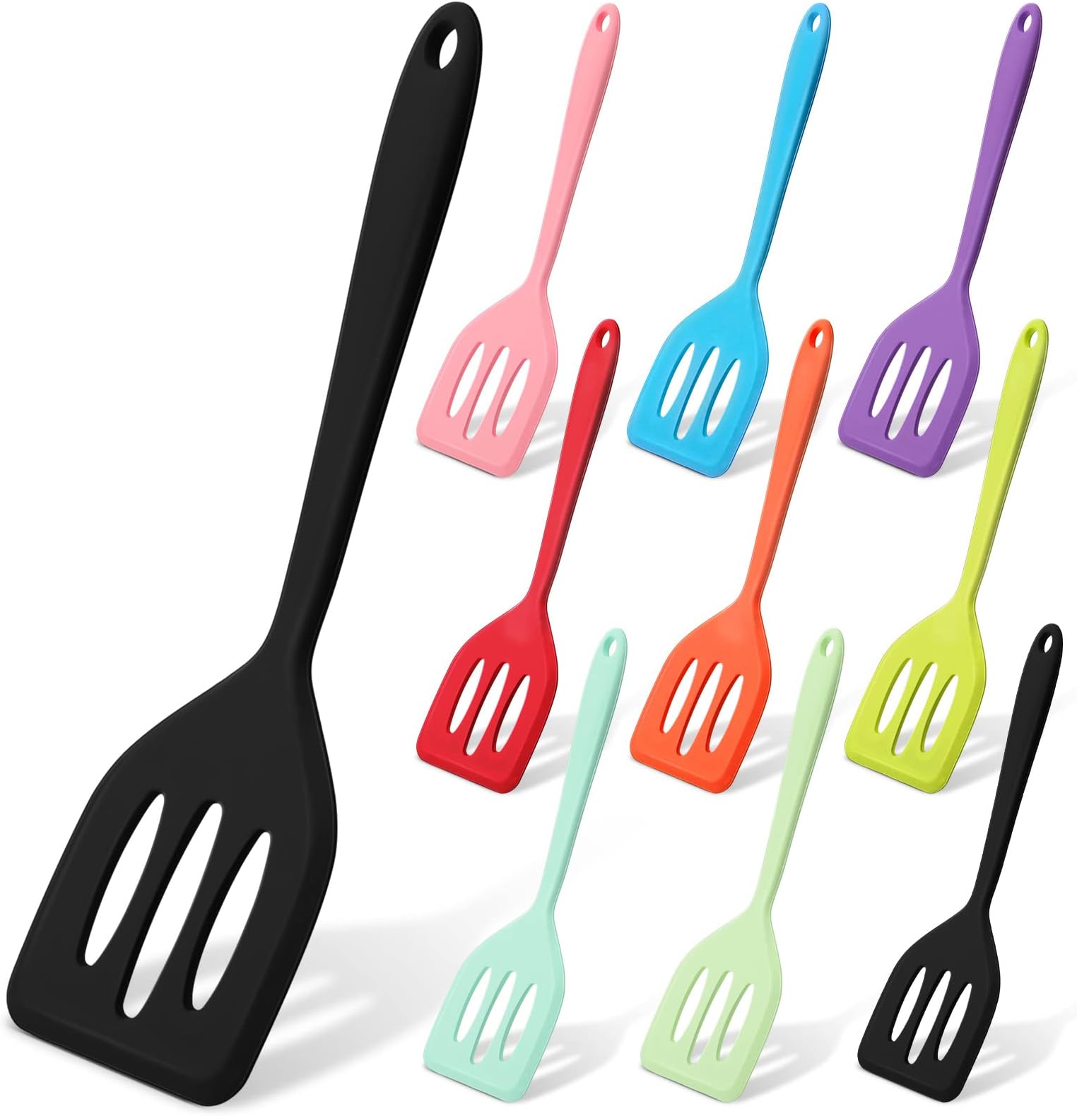 Amazon.com: Minchsrin Silicone Wrapped Plastic Fish Spatula Pancakes ...