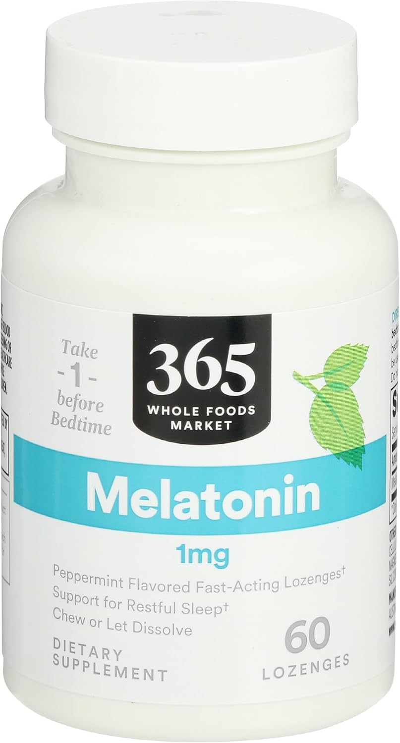Amazon.com: 365 by Whole Foods Market, Melatonin Lozenges 1mg ...