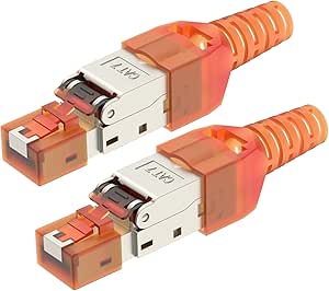 KASTWAVE RJ45 Cat7 Connector, Tool-Free Toolless RJ45 Termination Plug ...