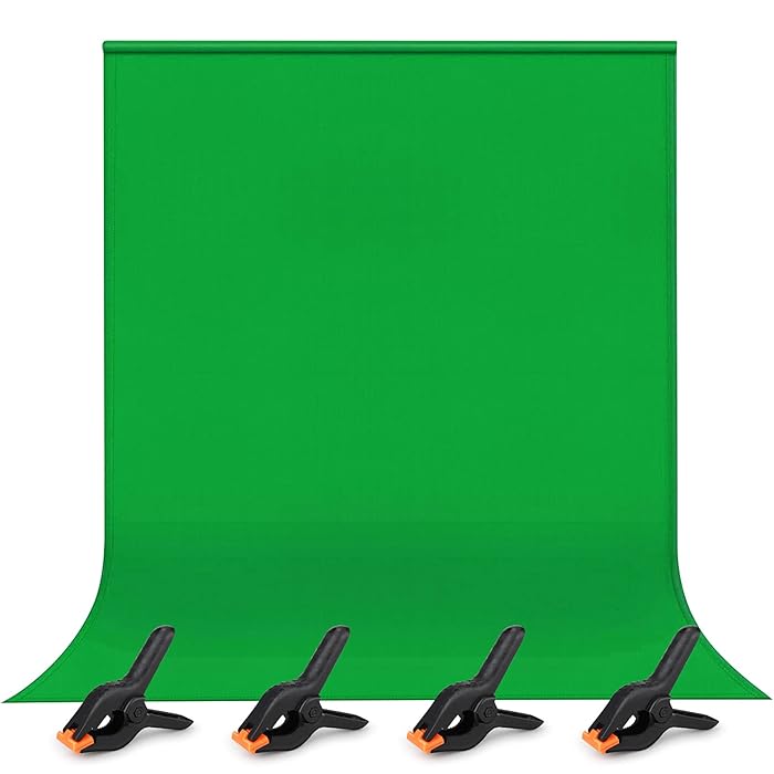 Buy Green Screen Background Kit, 2x3M Green Screen Cloth + 4 Photo ...