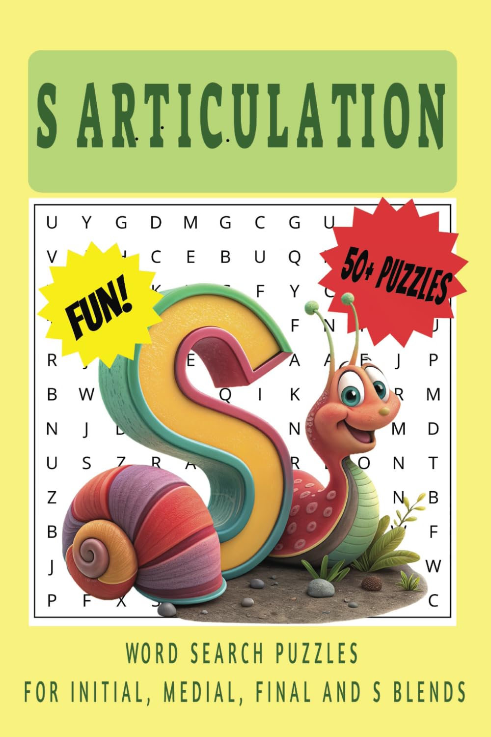 S WORDS Articulation Word Search Puzzle Book: Word Searches with Easy ...
