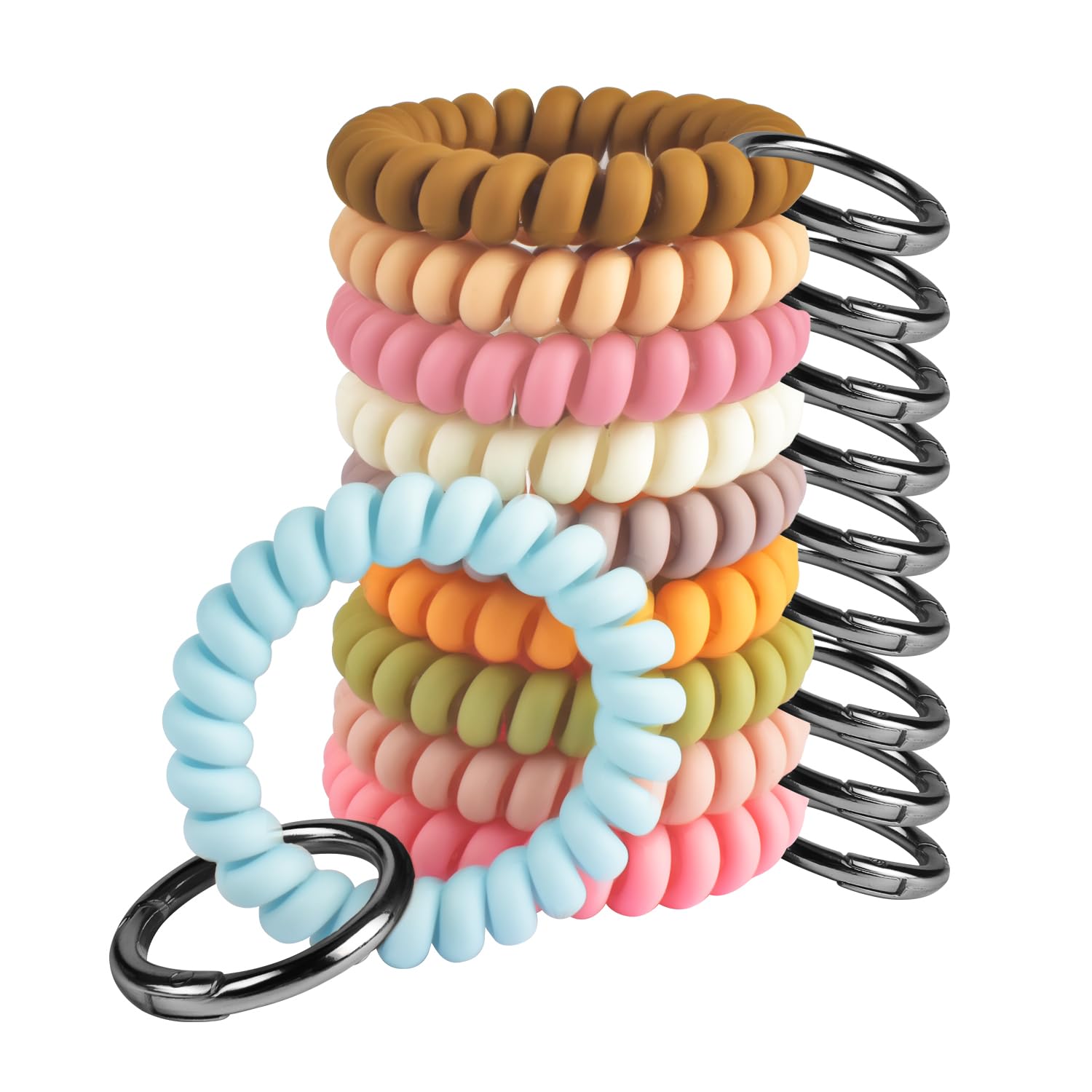 Amazon.com: CAPHONT 10 PCS Keychain Wristlet, Stretchable Key Chain ...