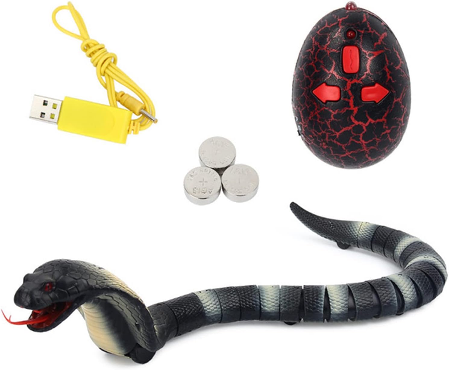 Amazon.com: Remote Control Snake, Realistic Snake Toy Long Rechargeable ...