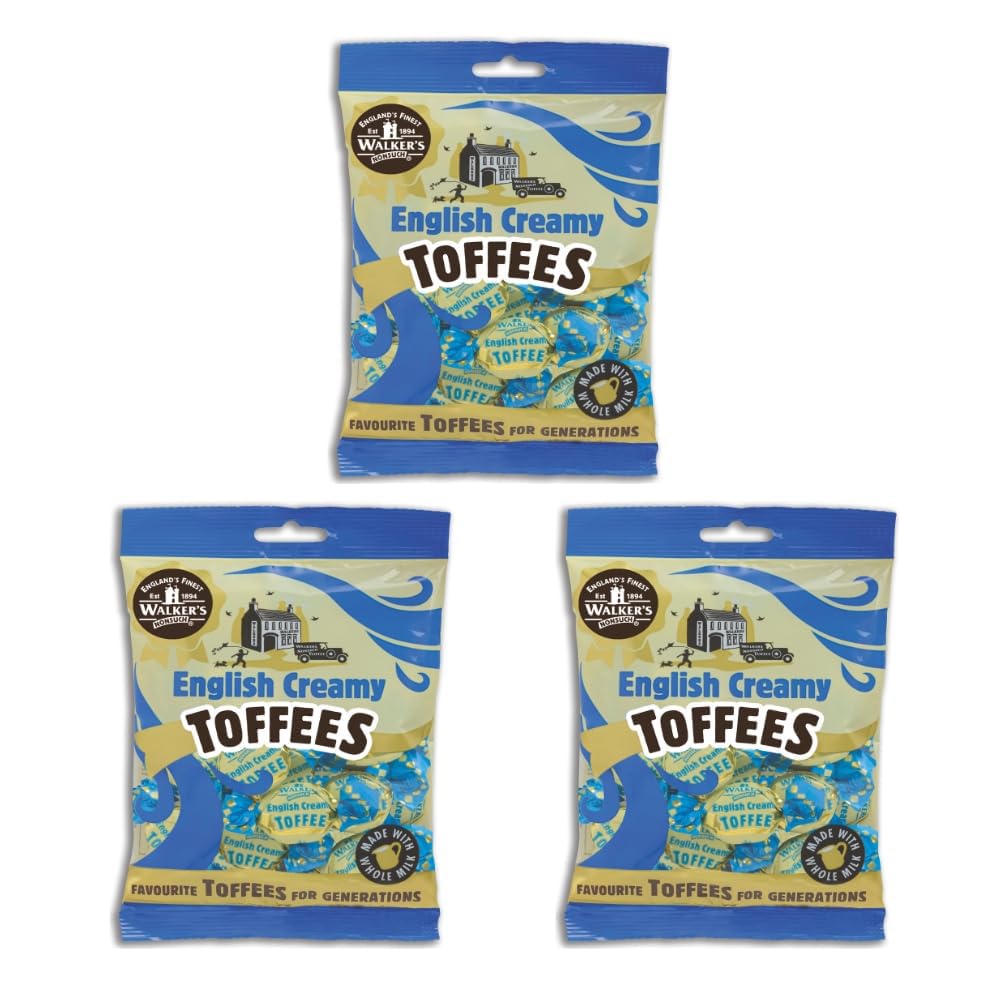 Amazon.com : Walkers' Nonsuch English Creamy Toffees | with Whole Milk ...