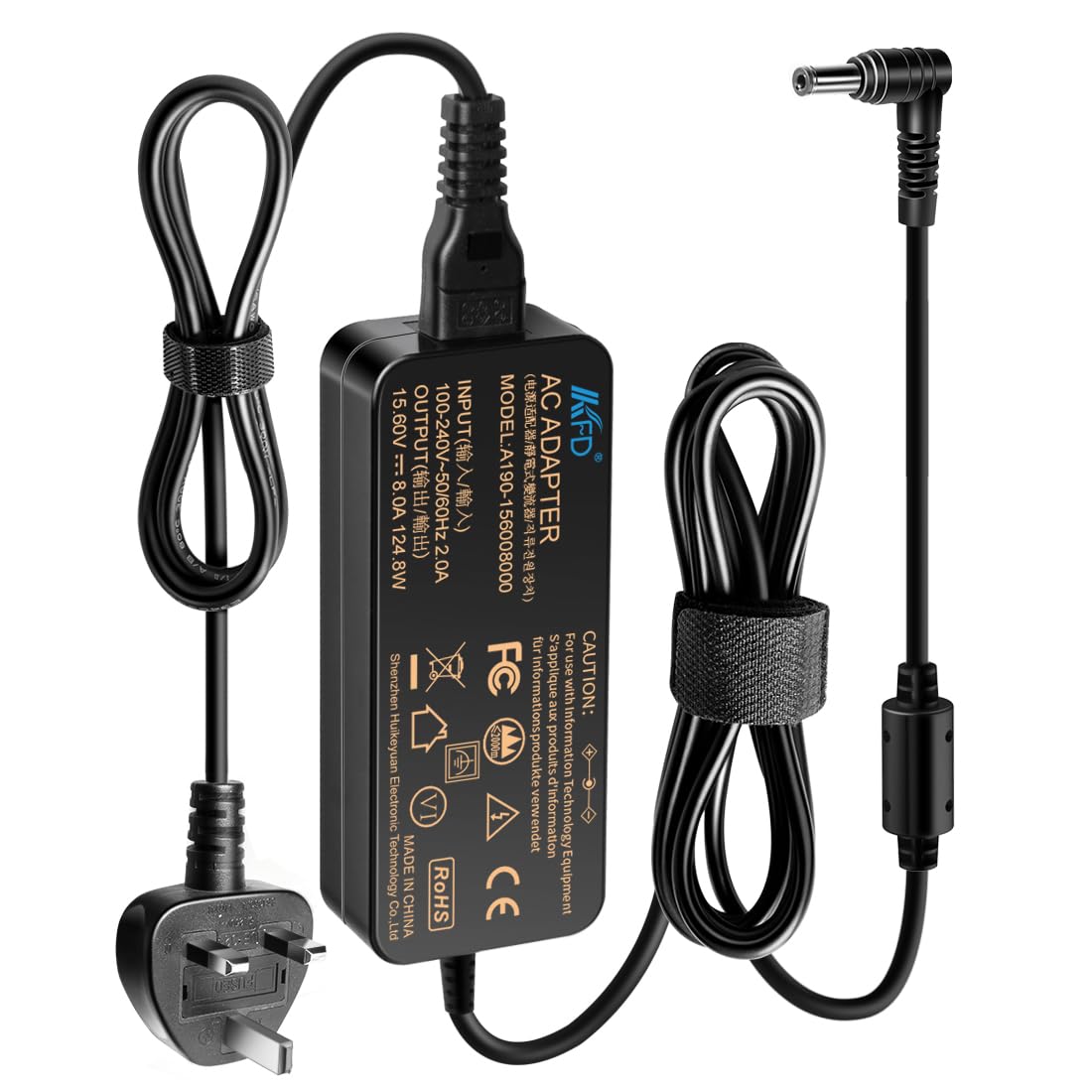 KFD 15.6V 7.05A 110W Laptop Charger for Panasonic Toughbook CF-52 CF-53 ...