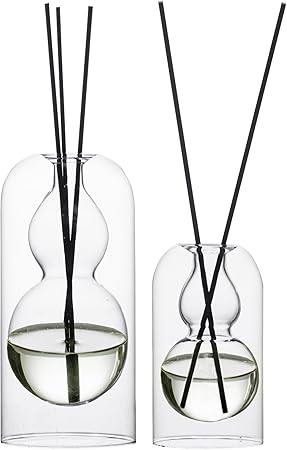 Amazon.com: Empty Glass Fragrance Reed Diffuser Bottles,for Essential ...