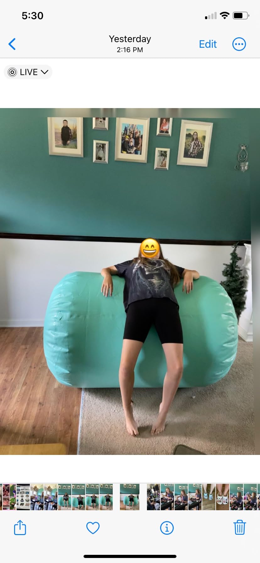 $12/mo - Finance AWSUM Gymnastics Air Roller Tumbling Barrel Back ...