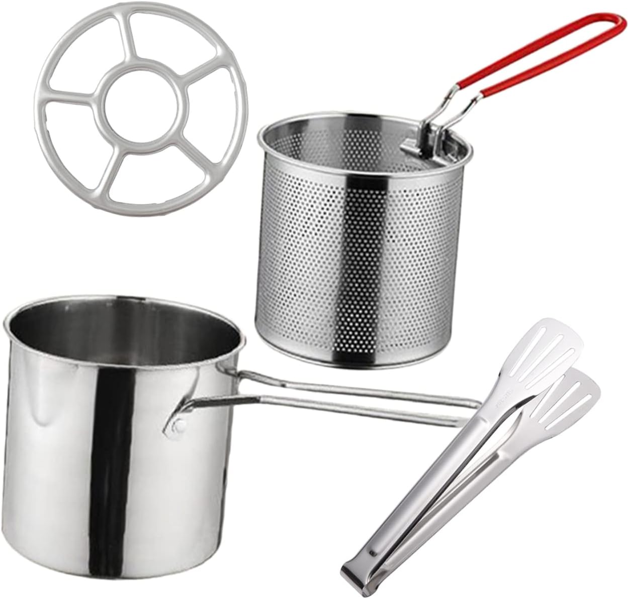 Amazon.com: DOITOOL Stainless Steel Fryer Stainless Steel Fry Pan ...