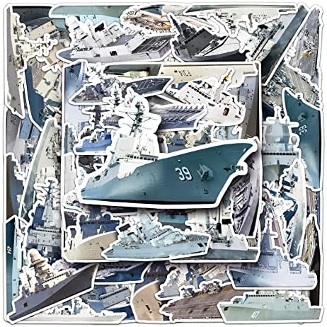 Amazon.com: Warship Stickers 50Pcs Waterproof Cool Navy Ship Stickers ...