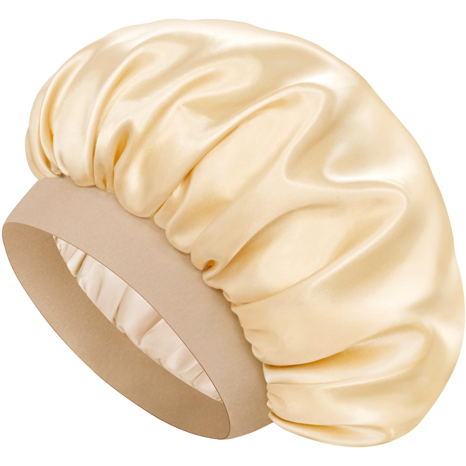 Amazon.com : Doitory Satin Bonnet Silk Bonnet for Sleeping, Double ...