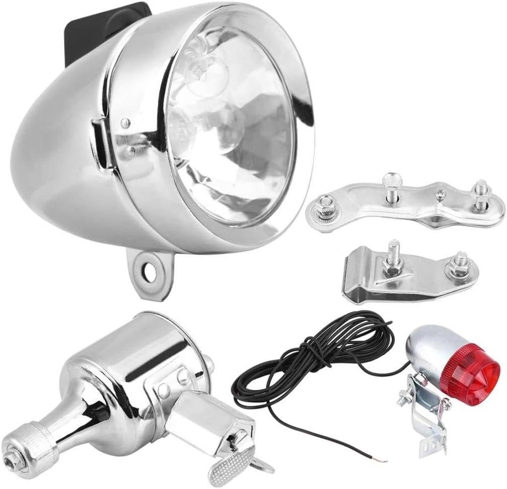 Dynamo Bike Light Kit - Powerful Vintage Generator Lamp for mountain ...