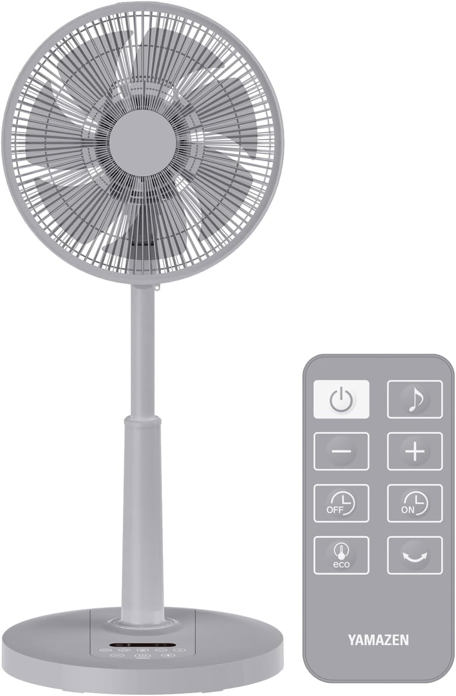 Amazon | 【Amazon.co.jp限定】 [山善] 扇風機 リビング (日本電産製 DCモーター搭載) 静音 リモコン付き 左右自動首振り 風量切替12段階 入切タイマー付 ホワイト ...