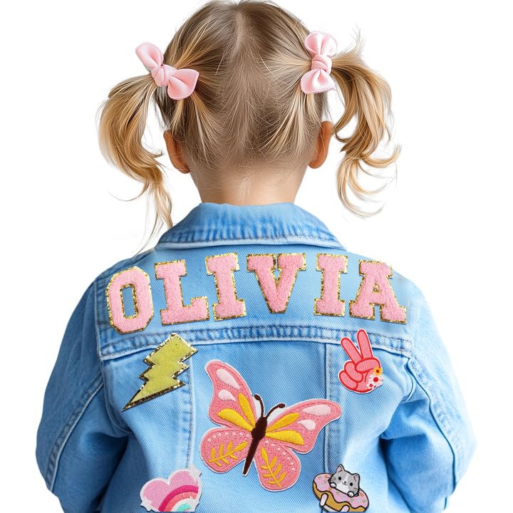 Amazon.com: Personalized Kids Denim Jackets with Name | Boys Girls ...