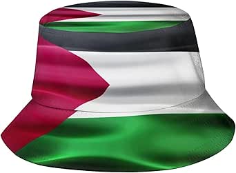 Flag of Palestine Bucket Hats Summer Travel Beach Sun Hat Outdoor ...