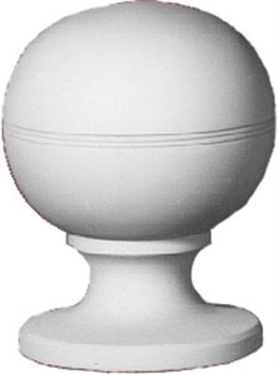 6 3/16"W x 8 1/2"H Full Round Decorative Ball Finial - Decking Caps ...