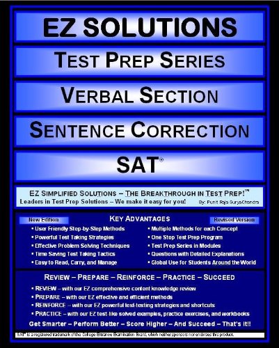 EZ Solutions - Test Prep Series - Verbal Section - Sentence Correction ...