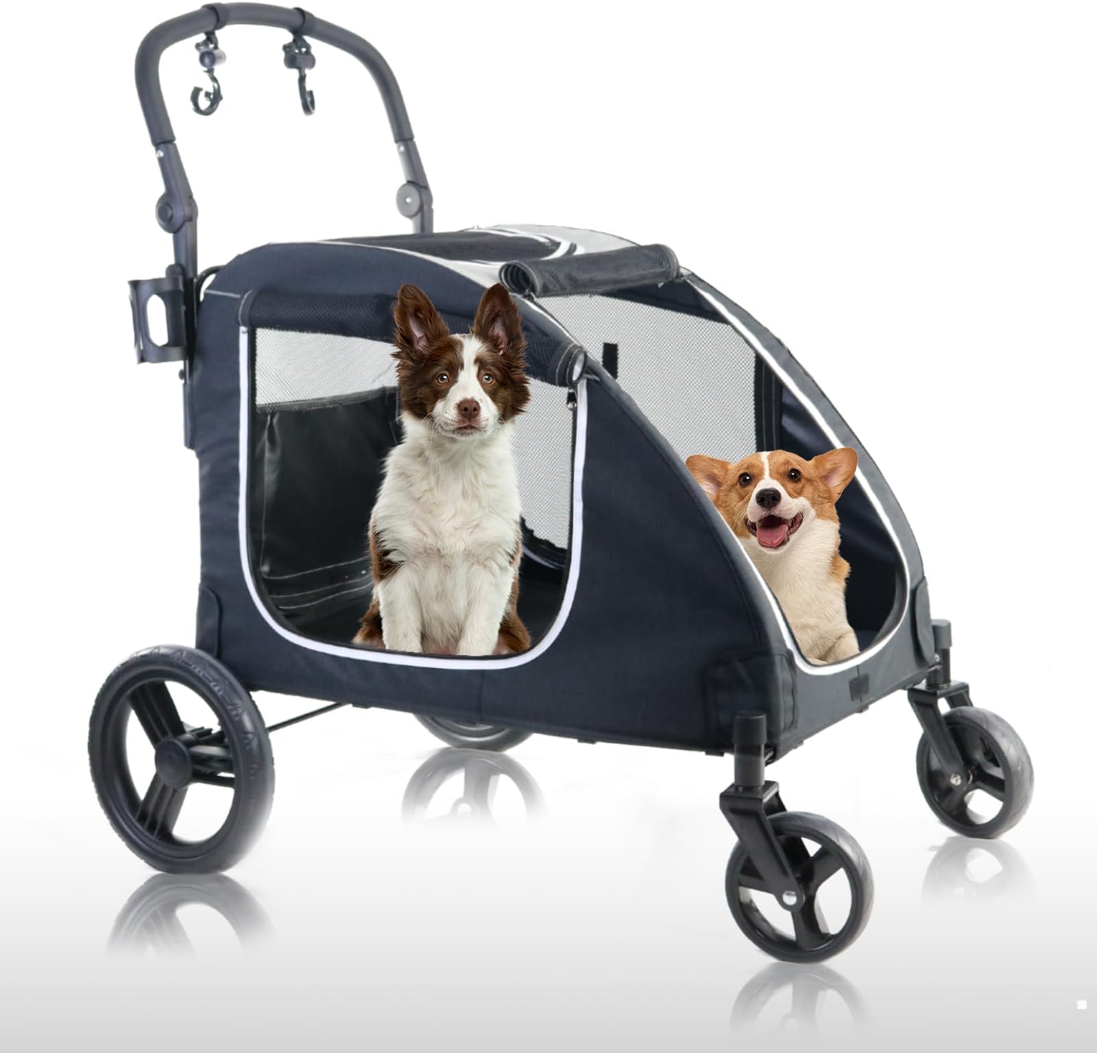 Amazon.com: Jiprlak Extra Large Dog Stroller Dog Cat Stroller for Large ...