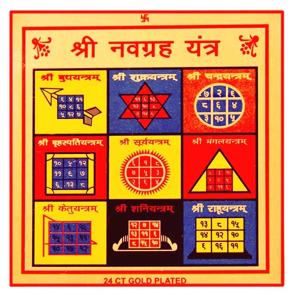 Buy Purvik Feng Shui Vastu Collection Shri Sampoorna Navgrah Yantra ...