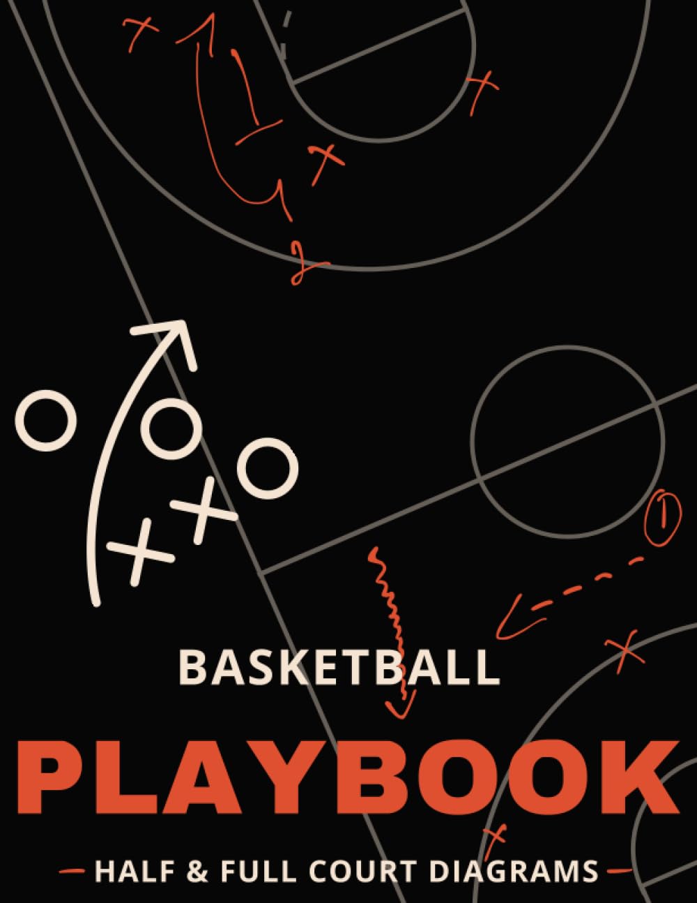 Basketball Playbook Half & Full Court Diagrams: Basketball Notebook for ...