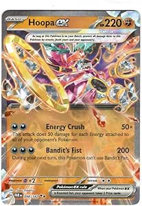 Amazon.com: Pokemon - Hoopa ex 098/182 - Paradox Rift - Tera Double ...