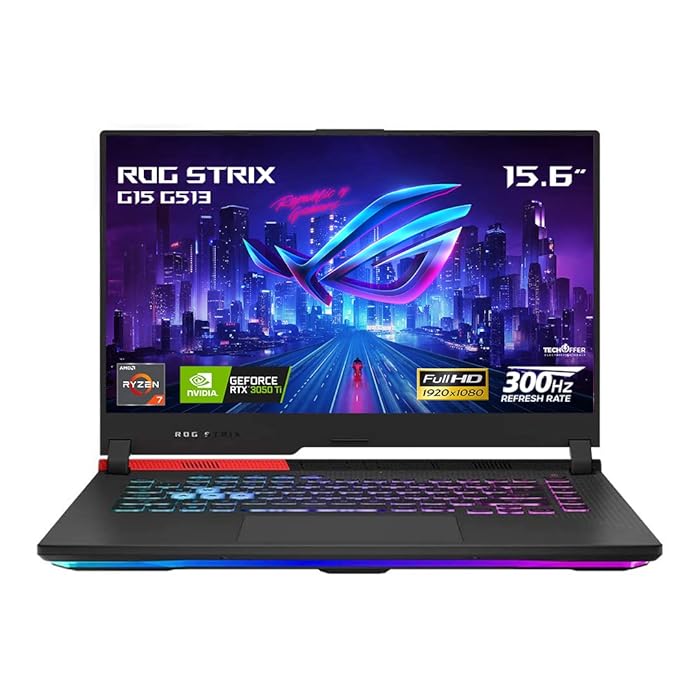 Buy ASUS ROG Strix G15 Gaming Laptop - 15.6" FHD 300Hz, AMD Ryzen 7-5800H, 8C/16T, Nvidia RTX ...
