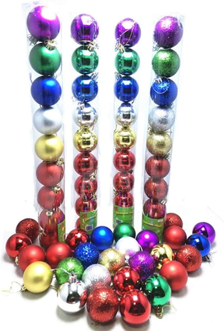 Amazon.com: 36 Pack 50mm/2 inch Essential Christmas Balls Ornament Xmas ...