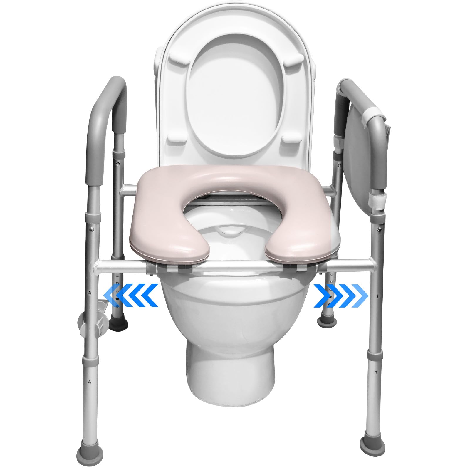 Amazon.com: JumboTIGER 3 in1 Steel Bedside Commode, Standard Seat ...