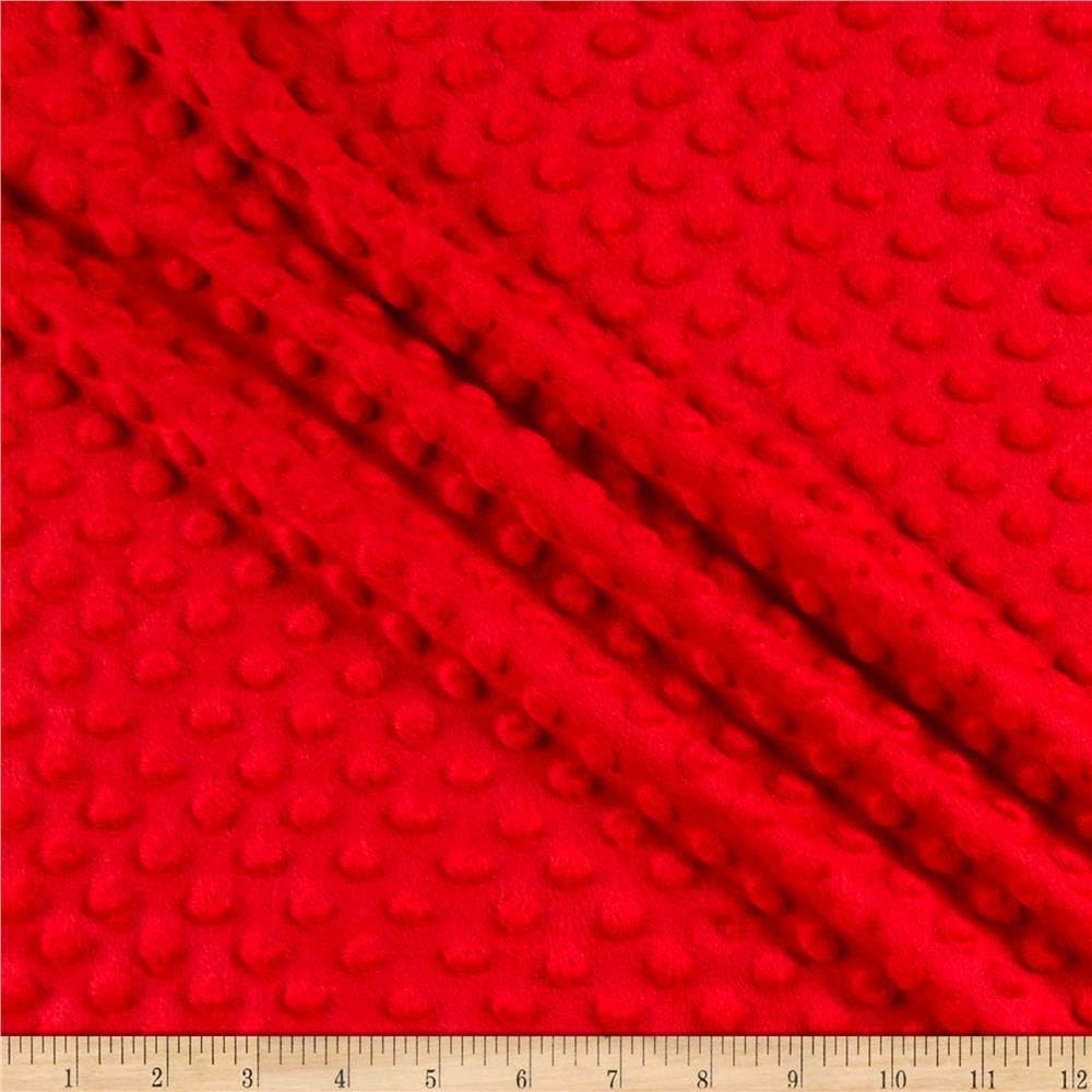 Amazon.com: Crafting Minky Dot Red Fabric : Arts, Crafts & Sewing