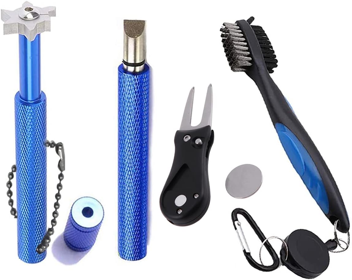 EDIONS Golf Club Cleaning Tool Set, Retractable Golf Club Brush and 2 ...