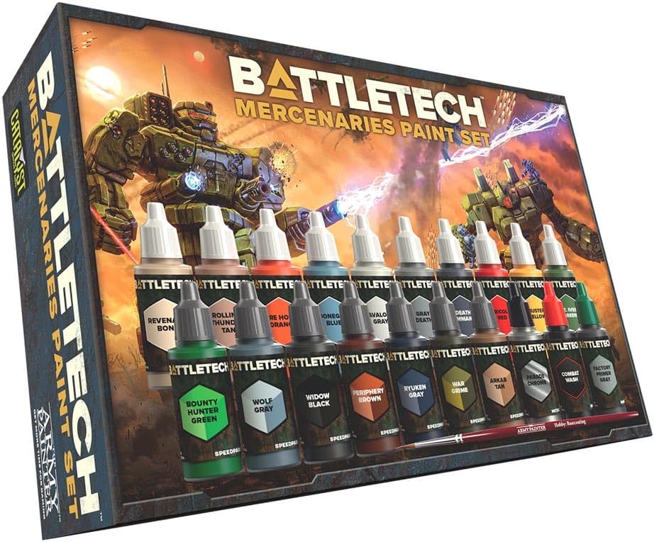 Amazon.com: Catalyst Game Labs Battletech Mercenaries Paint Set – Minis ...