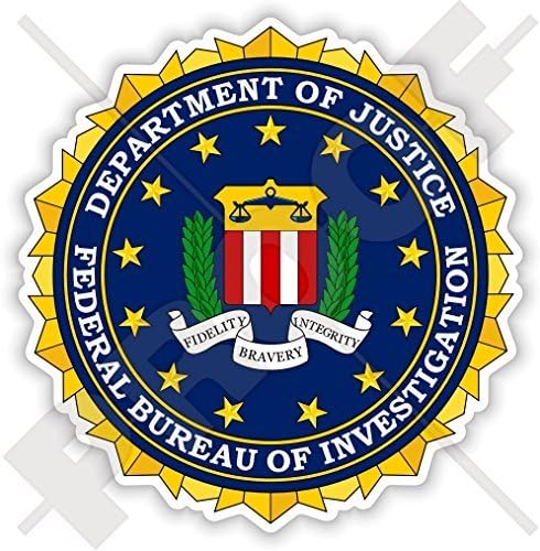 Amazon.com: fagraphix Department of Justice FBI Sticker Decal Self ...