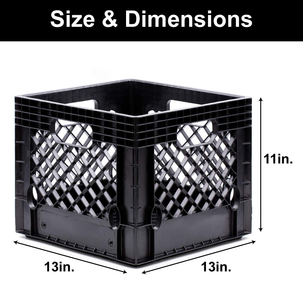 JEZERO Milk Crate for Household Storage: The Ultimate Storage Tote for ...