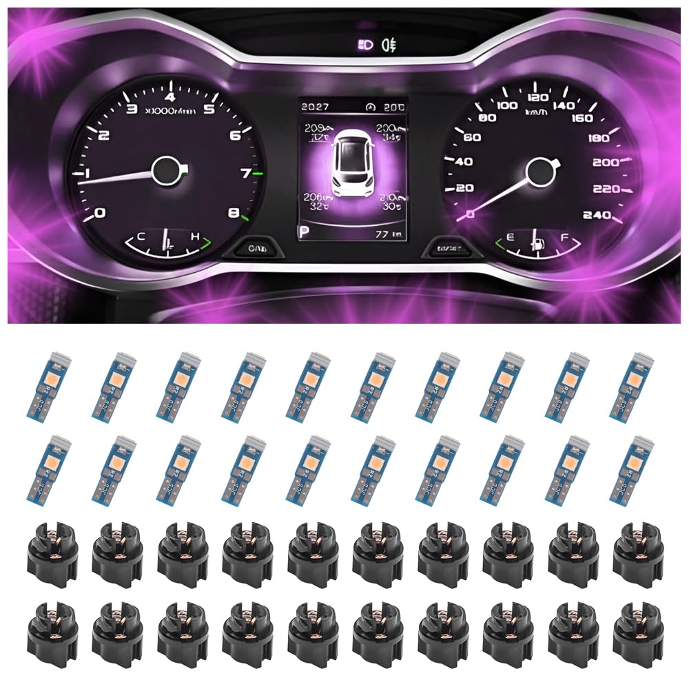 Amazon.com: 20PCS Car LED Dash Lights with Twist Lock Socket,Super ...