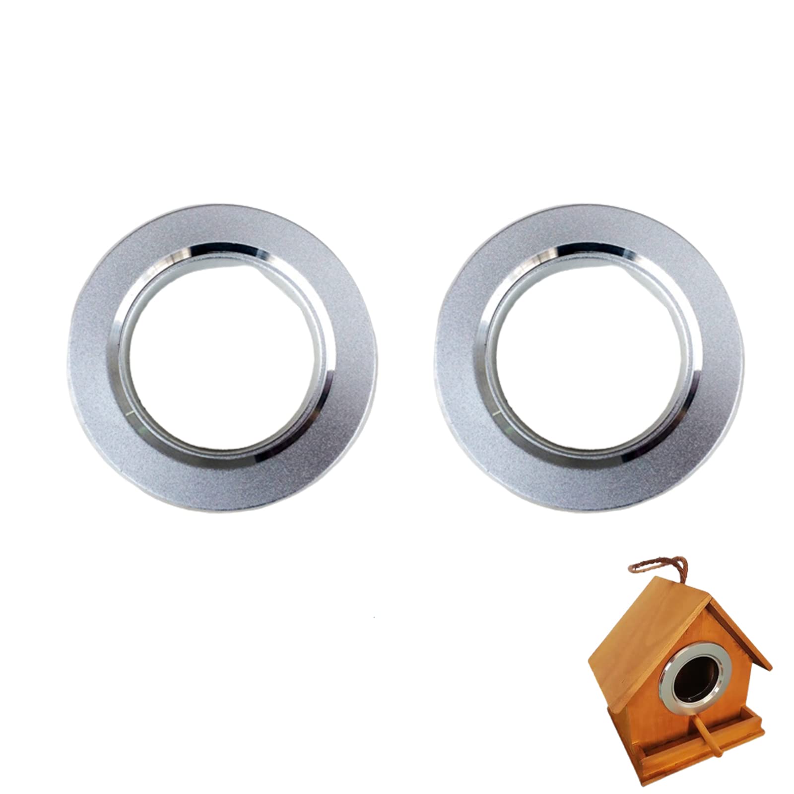 MeiyiZheng 2 Pcs Bird House Guard Metal Nest Box Protection Plate Bird ...