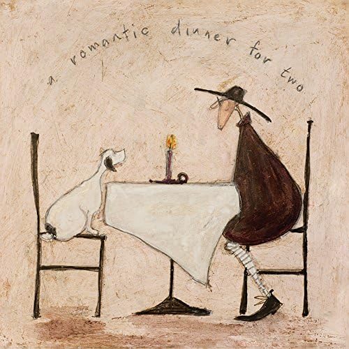 Sam Toft WDC95096 "A Romantic Dinner For Two" Canvas Print, Cotton ...