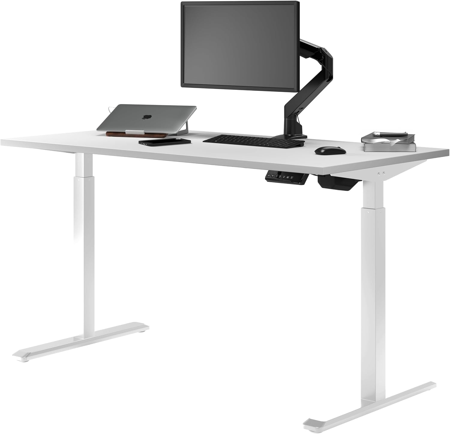 Amazon.com: Desky Single Sit Stand Desk - Adjustable Standing Desk ...