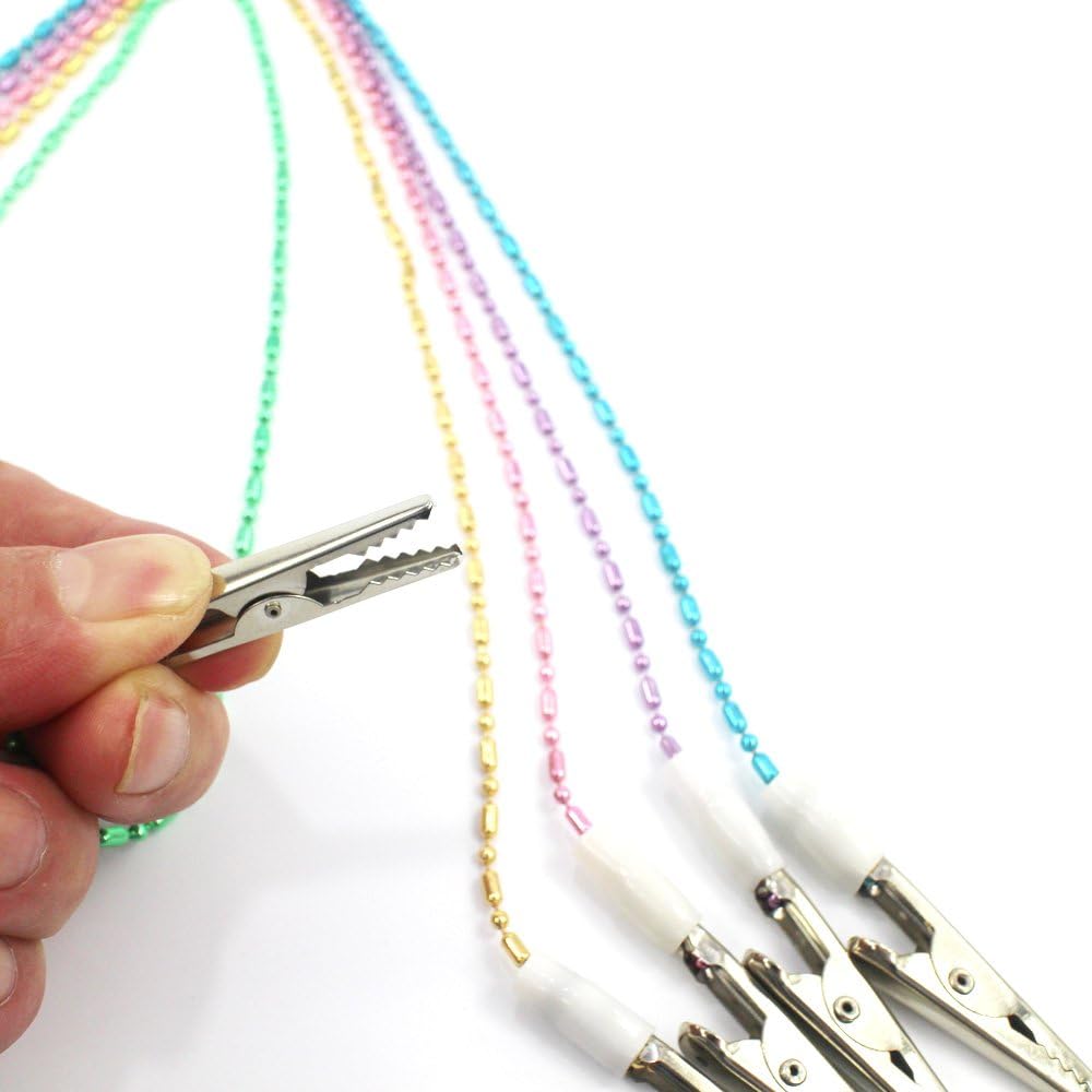 KaLaiXing Dental Ball Chain Clips 40cm Flexible Napkin Holder ...