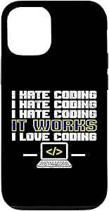 Amazon.com: iPhone 15 Pro Love Coding Coder Funny Saying Developer Programming Geek Case : Cell ...