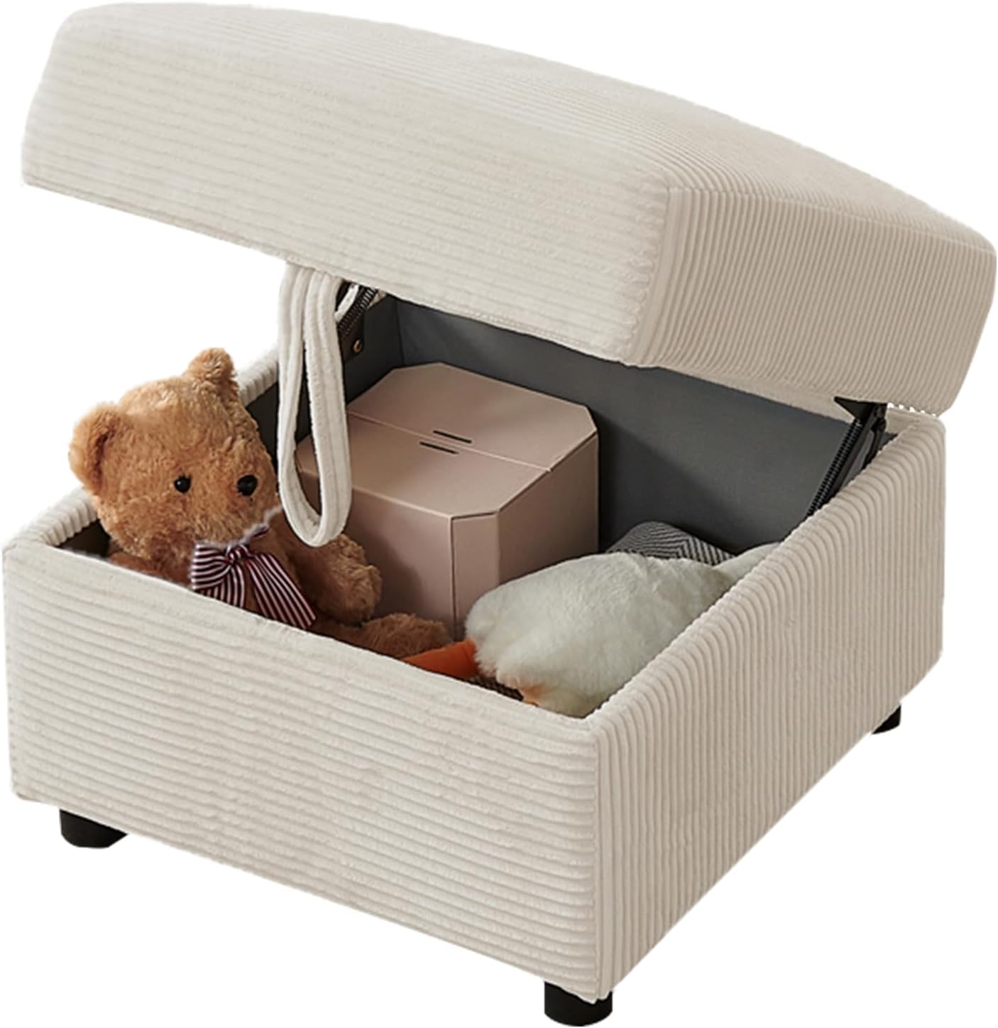 Amazon.com: Mofolit Small Storage Ottoman Sqare Footrest Bench Stool ...