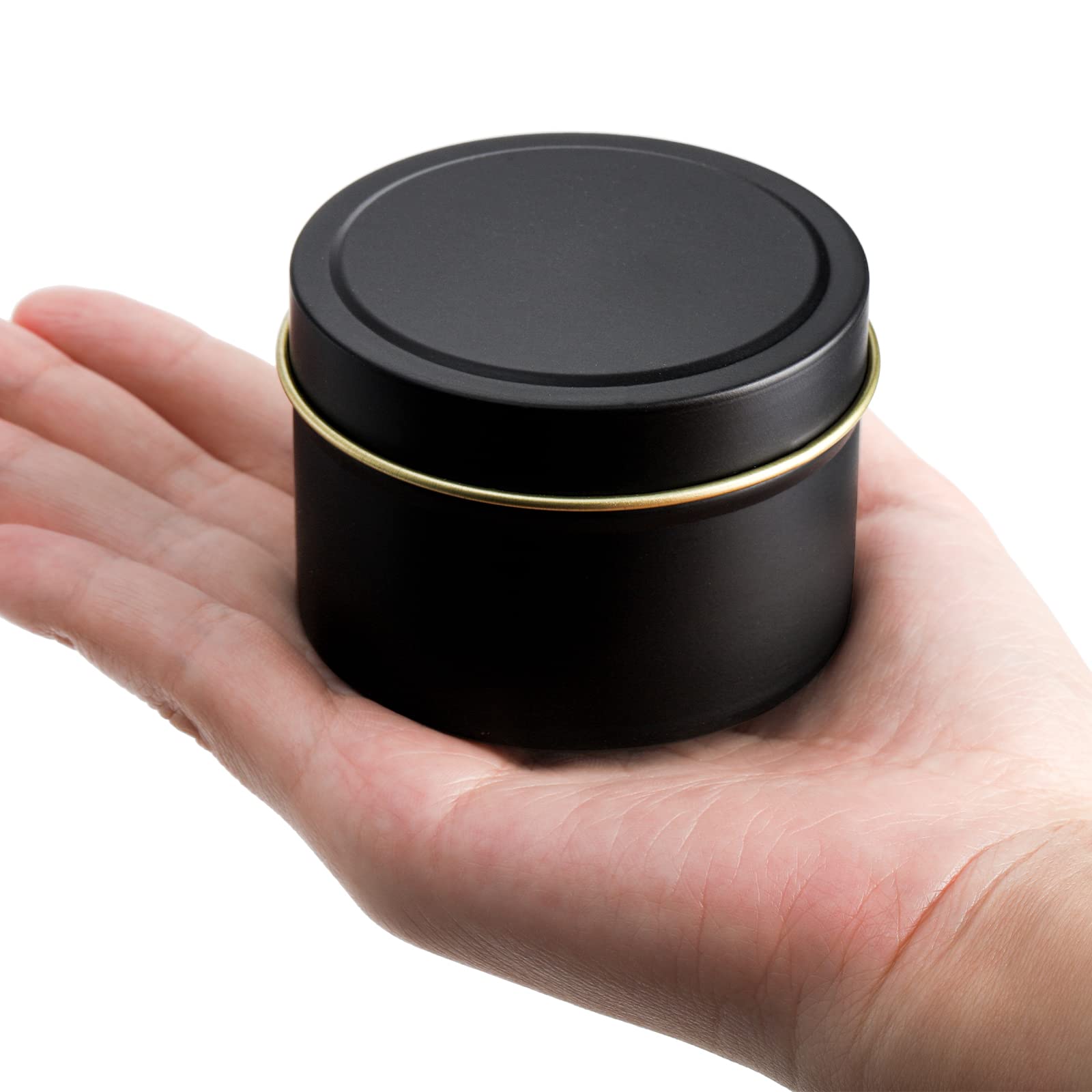 ZEAYEA 24 Pieces Candle Tins, 4 oz Round Metal Tins with Lids, Travel ...