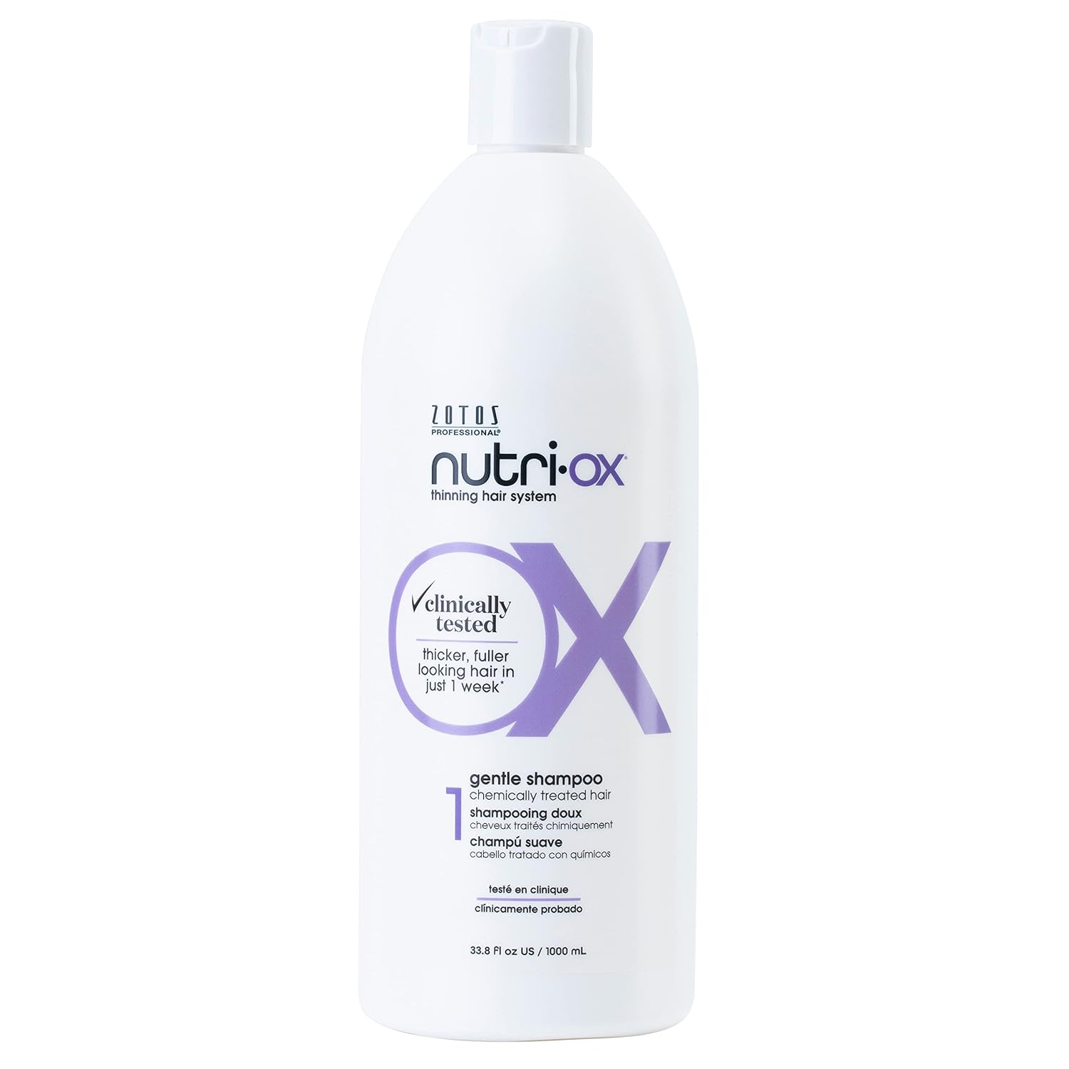 Amazon.com: NUTRI-OX Gentle Shampoo for Thicker, Fuller-Looking Hair ...