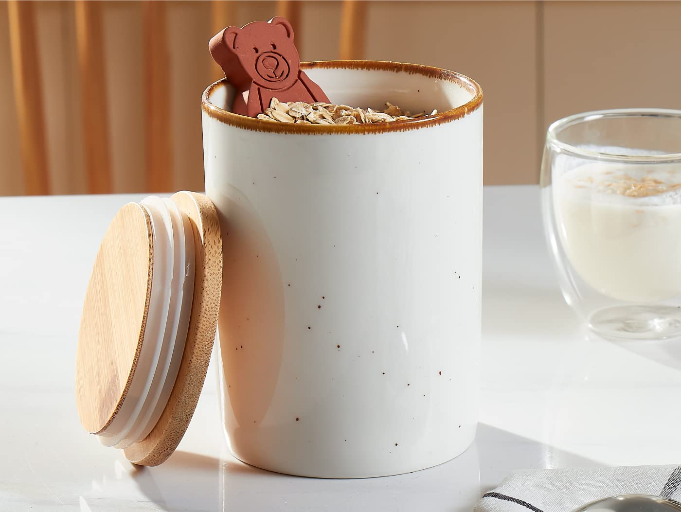 Snapklik.com : ONEMORE Ceramic Canisters Set For Kitchen Ceramic ...