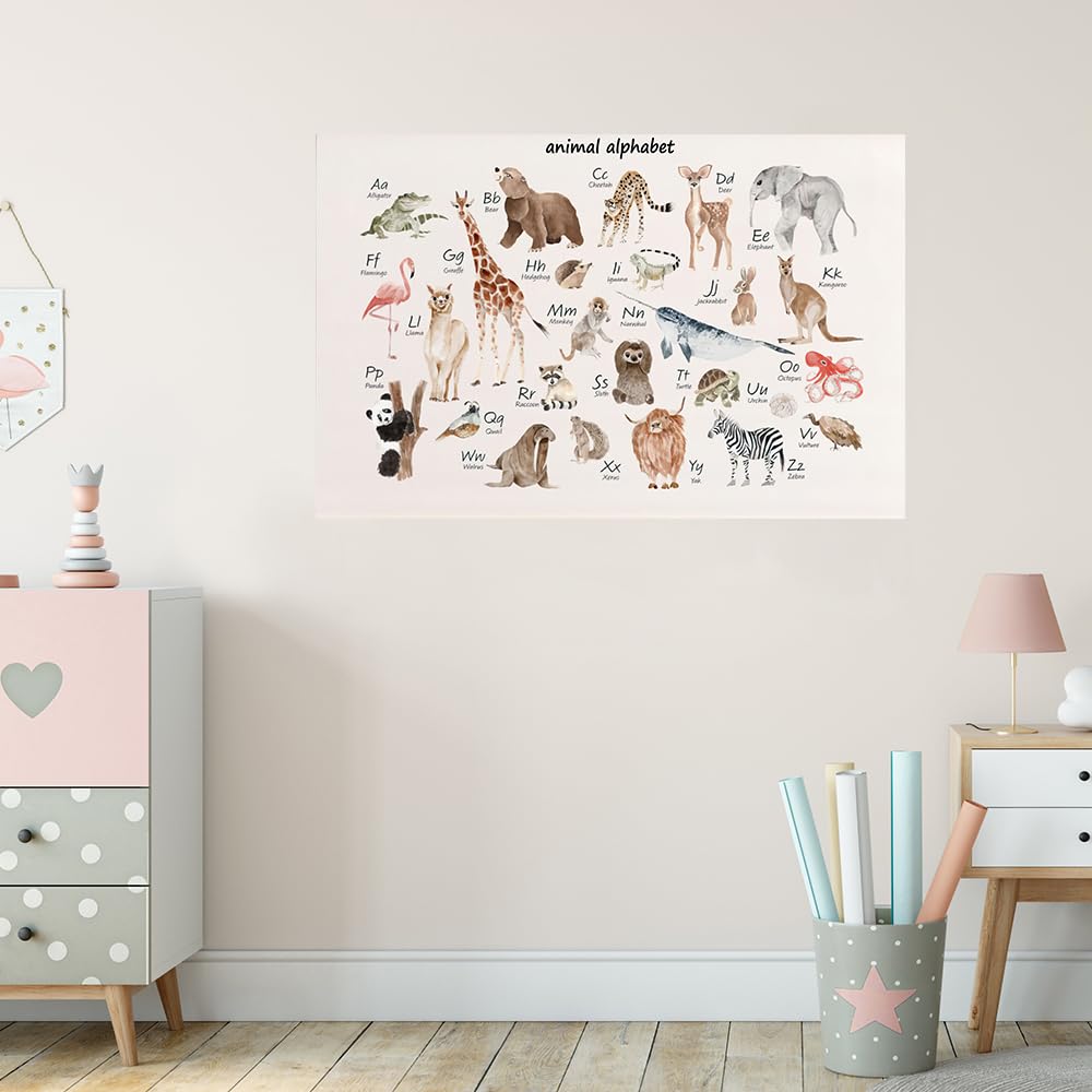 Snapklik.com : ARBOMG Animal Alphabet Chart Kids Educational Poster
