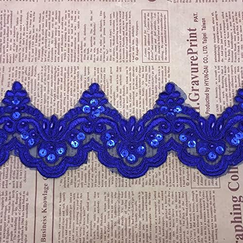 Amazon.com: 13CM Width Bead Wave Pattern Inelastic Embroidery Lace Trim ...